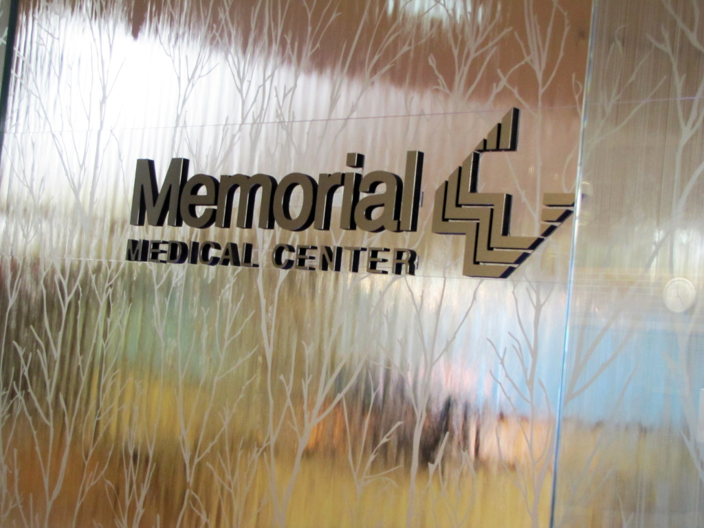 Memorial lettering on glass - Ace Sign Co