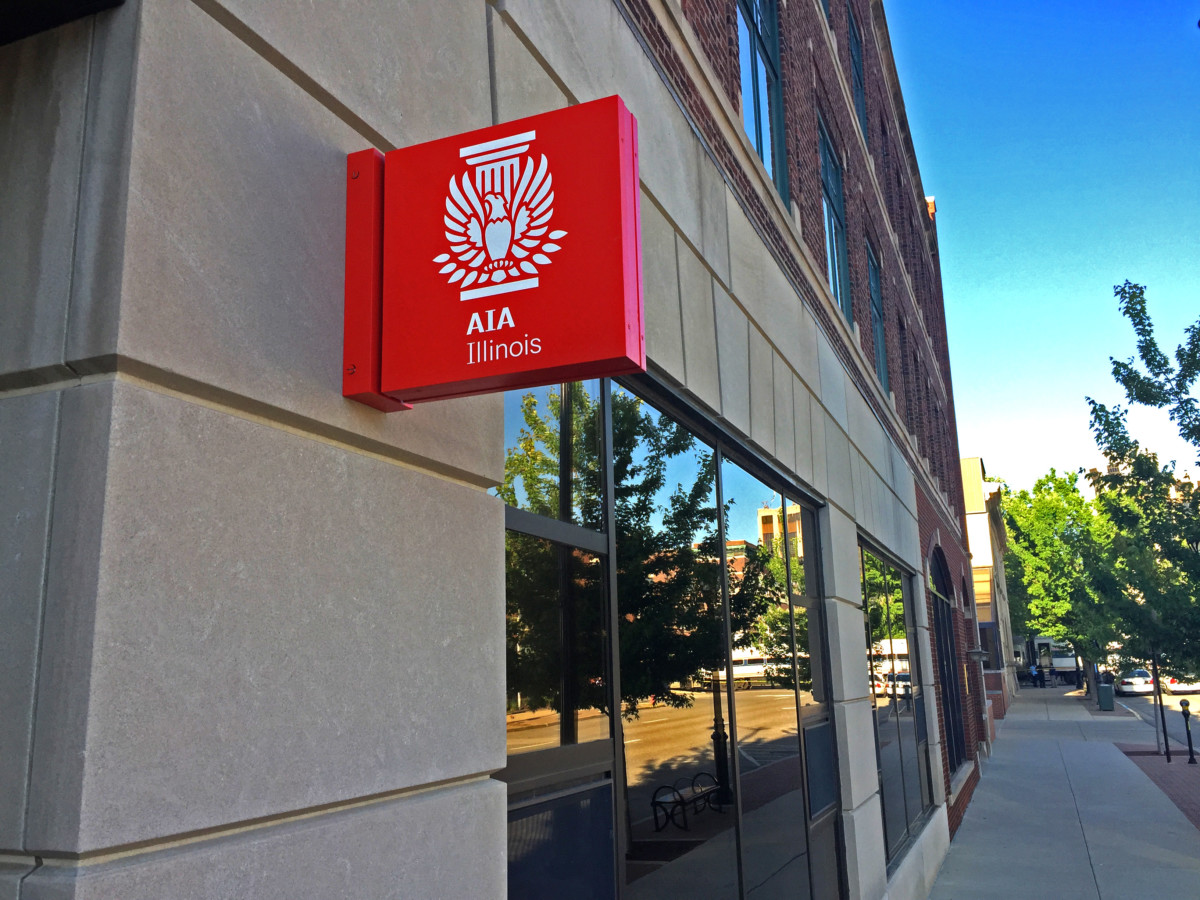 AIA Illinois Projecting Signage - Ace Sign Co