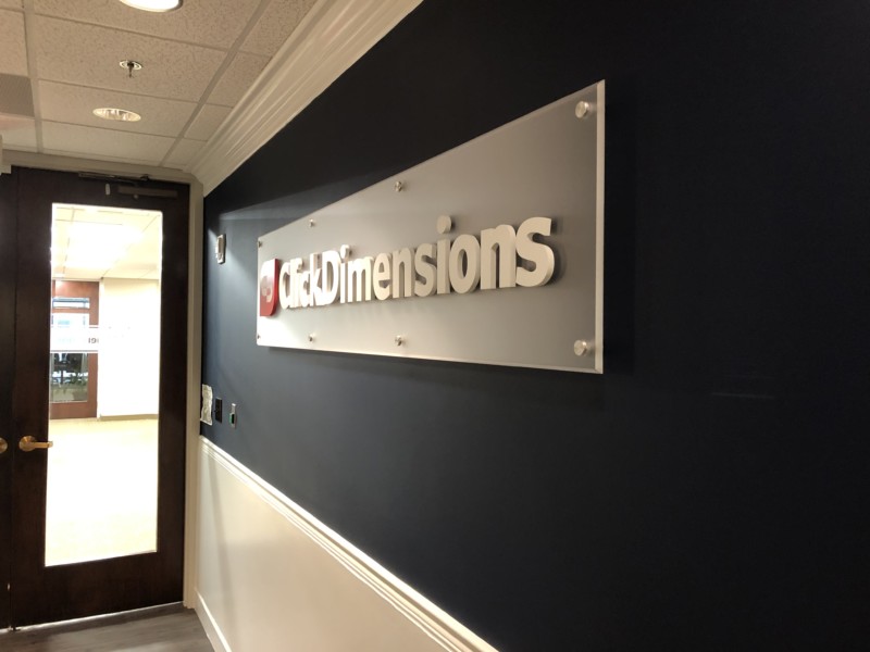 Click Dimensions Frosted Acrylic Dimensional Letters - Ace Sign Co