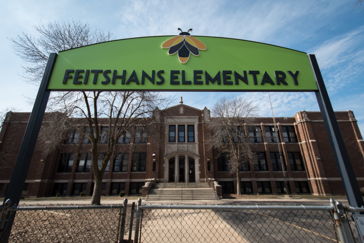 Feitshans Elementary School Entry Sign - Ace Sign Co
