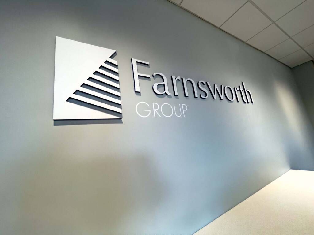 Farnsworth Group Interior Signage - Dimensional Letters & Logos-2 - Ace ...