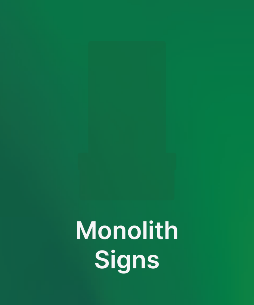 Monolith Sign Title Card 2 - Ace Sign Co