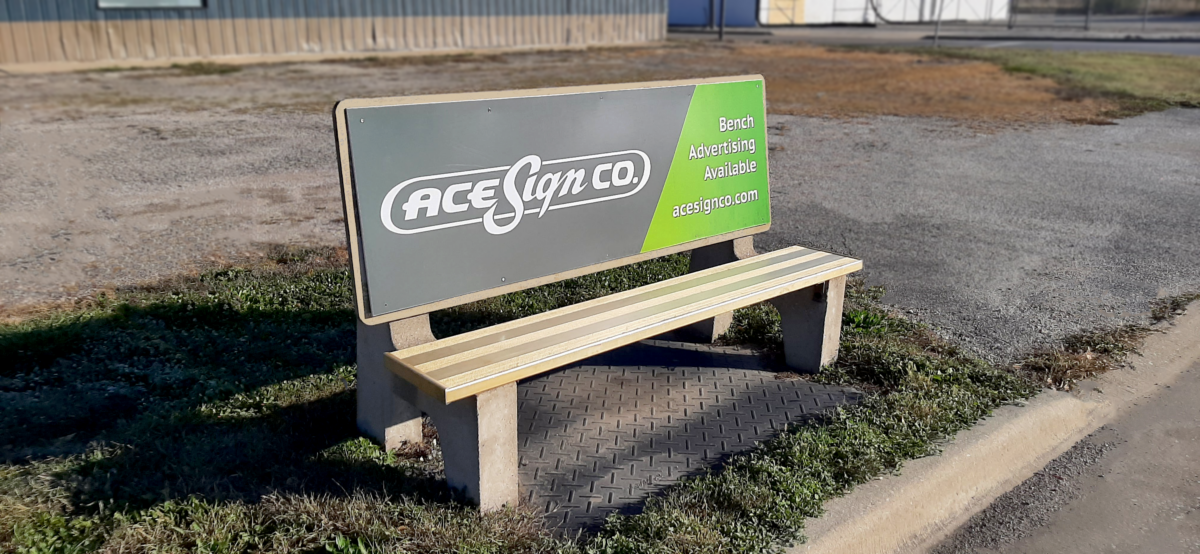 Bench Advertising - Ace Sign Co